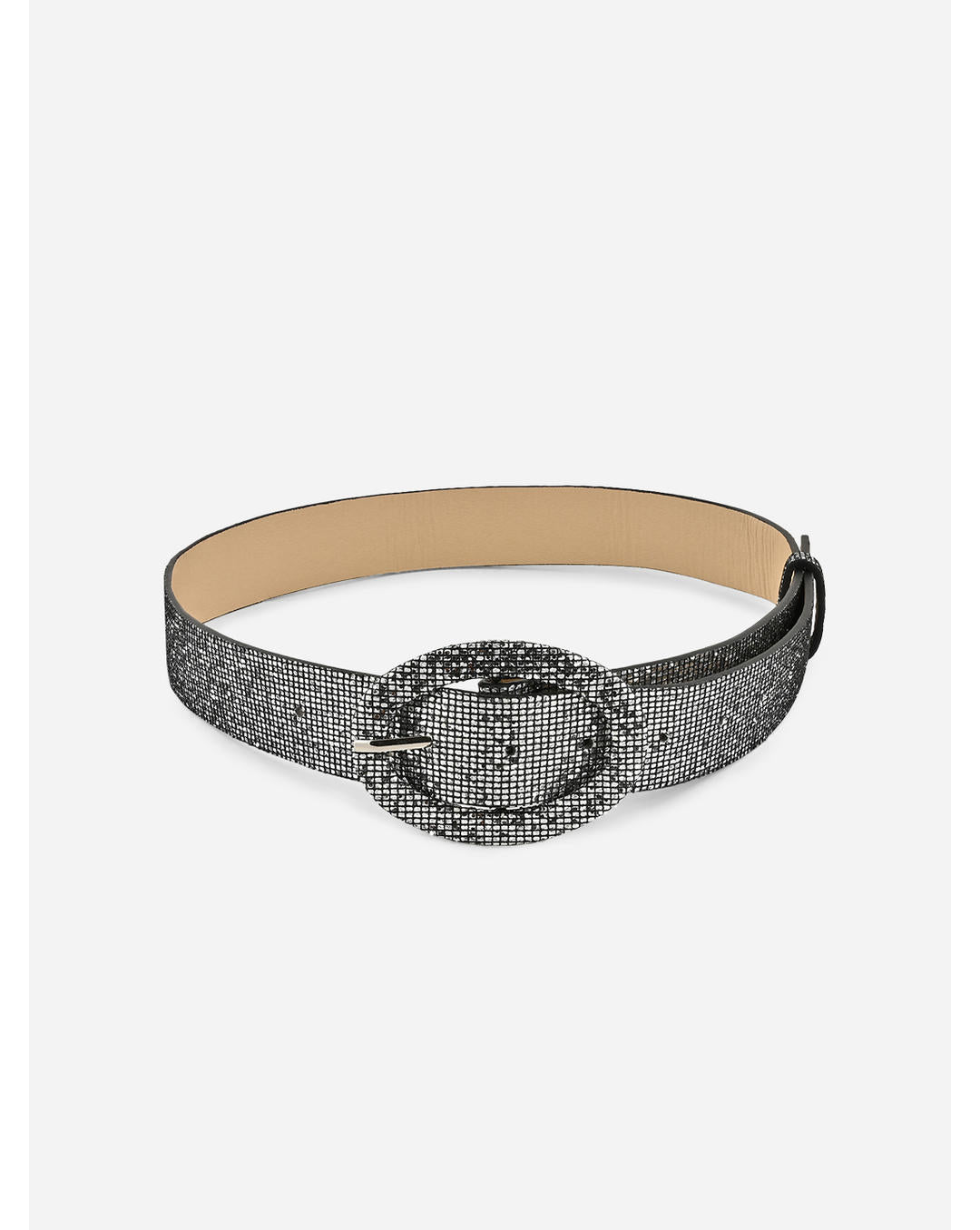 Solid PU Grey Interlock Belt – toniq-fashion